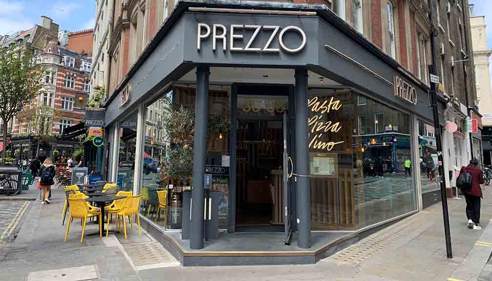 Italian restaurant in Soho | Prezzo Italian Restaurant