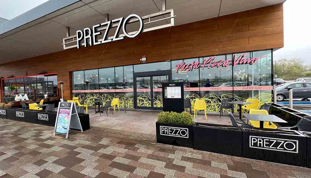 Italian restaurant in Broughton | Prezzo Italian Restaurant