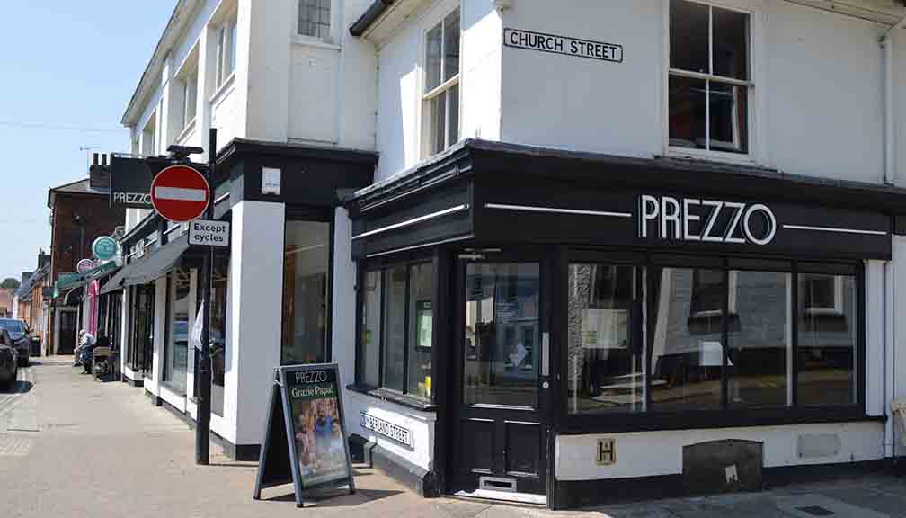 Italian restaurant in Woodbridge | Prezzo Italian Restaurant